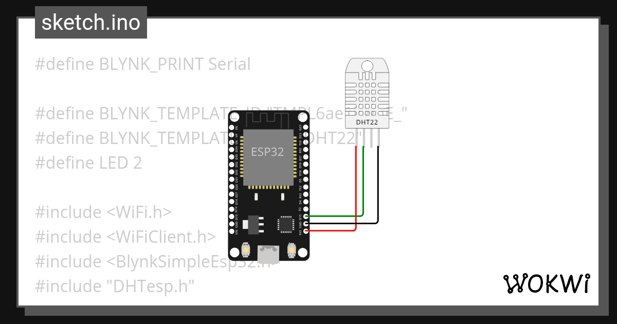 Suhu dan Kelembaban Lissa - Wokwi ESP32, STM32, Arduino Simulator