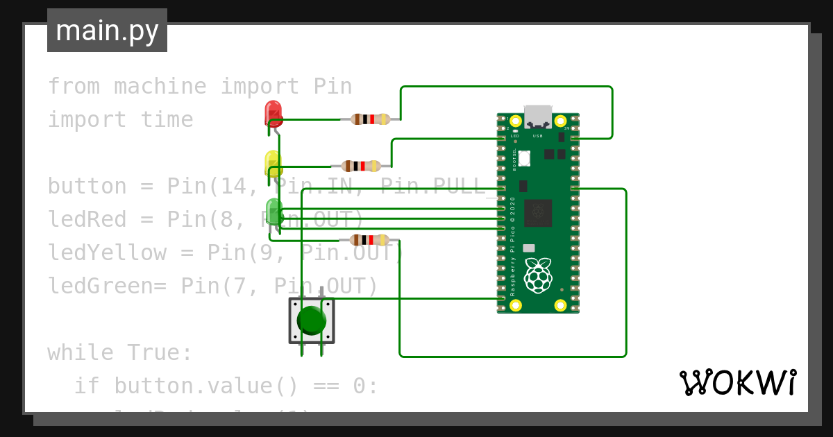 Trent Austin 3 Light Project Wokwi Esp32 Stm32 Arduino Simulator 3656