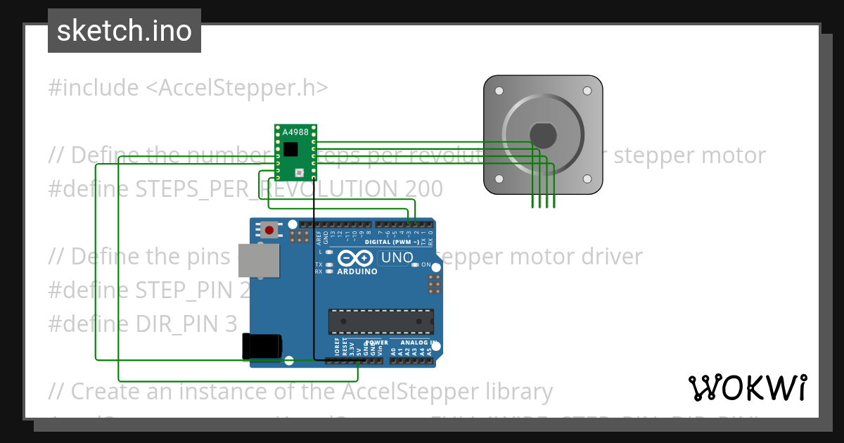 sin_stepper_motor - Wokwi ESP32, STM32, Arduino Simulator