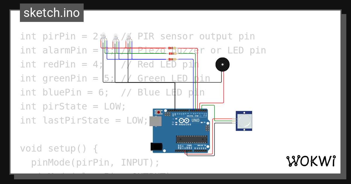 Home Security Wokwi Esp32 Stm32 Arduino Simulator