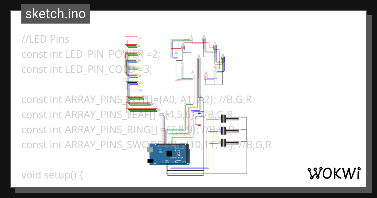 JB LED V6 - Wokwi ESP32, STM32, Arduino Simulator