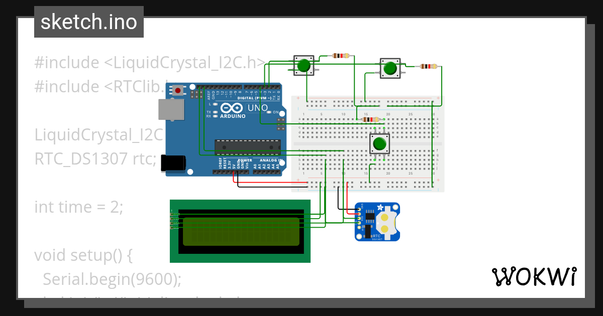 Clock - Wokwi ESP32, STM32, Arduino Simulator