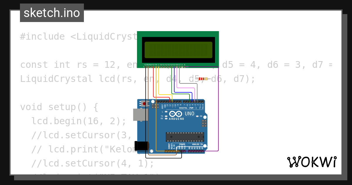 Lcd 16x2 Klmpk Copy 2project Klmpk Baru Wokwi Esp32 Stm32 Arduino Simulator 2672