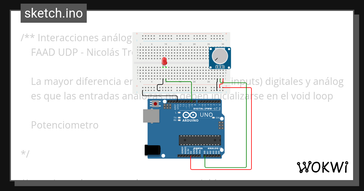S5 P 0 Potenciometro Wokwi Esp32 Stm32 Arduino Simulator