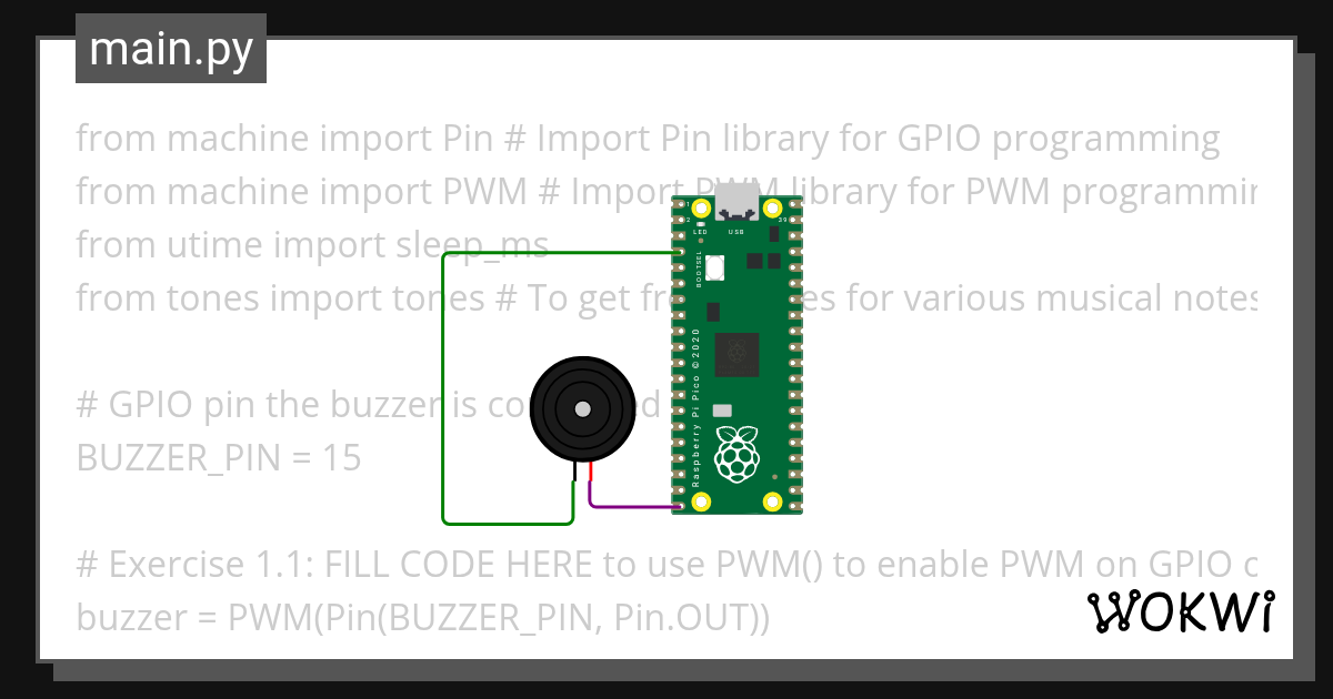 buzzer_programming - Wokwi ESP32, STM32, Arduino Simulator