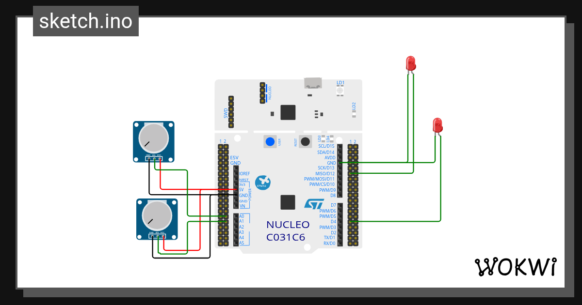 Multiple_ADC - Wokwi ESP32, STM32, Arduino Simulator
