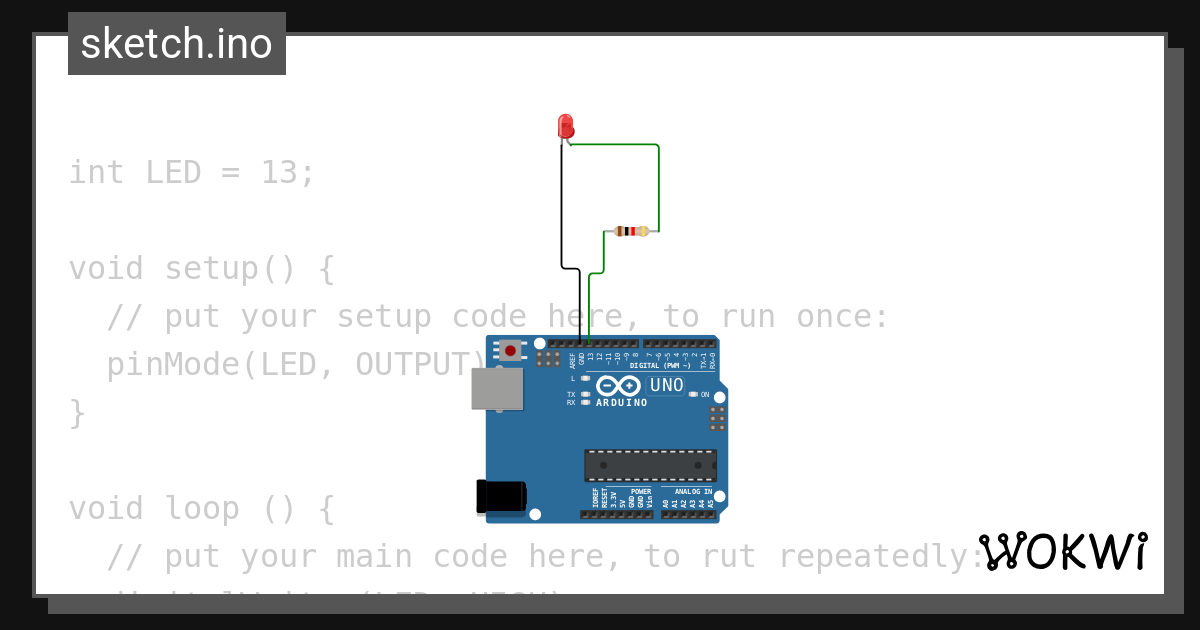 หลอดไฟ Led Wokwi Esp32 Stm32 Arduino Simulator