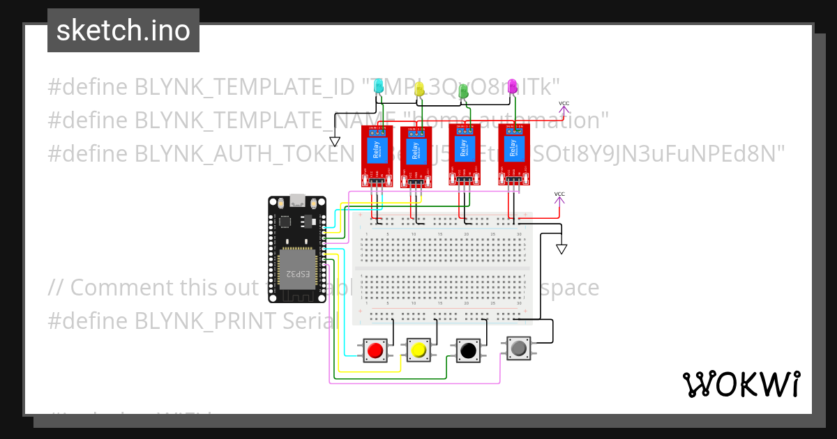 home automation - Wokwi ESP32, STM32, Arduino Simulator