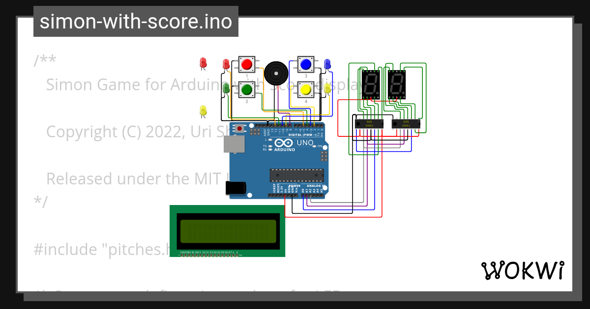 Ramlala Patel Led Blink And Sound Music Copy Wokwi Esp32 Stm32 Arduino Simulator 7720