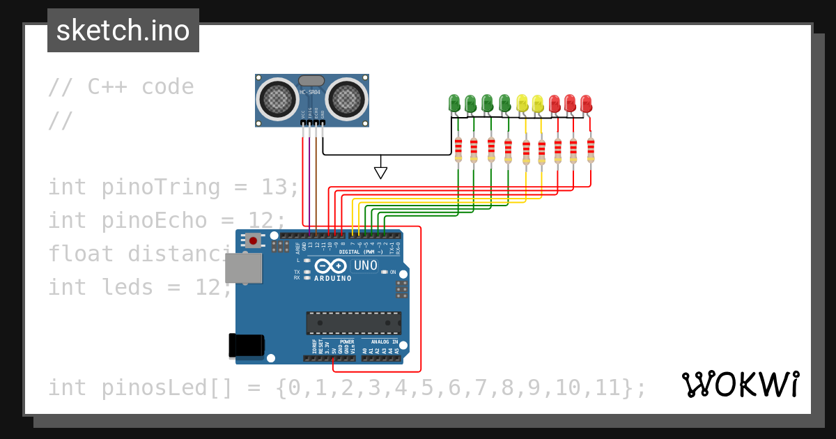 Sensor De Proximidade Wokwi Esp32 Stm32 Arduino Simulator 0278