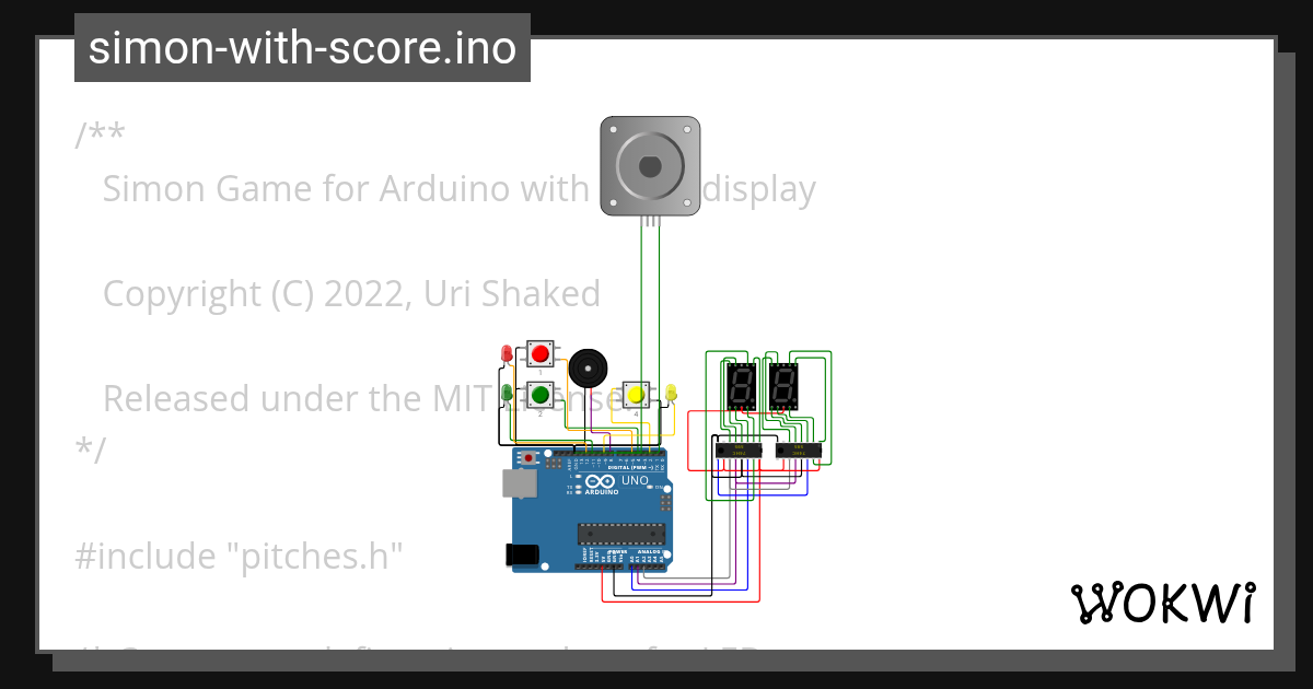 simon-with-score.ino Copy - Wokwi ESP32, STM32, Arduino Simulator