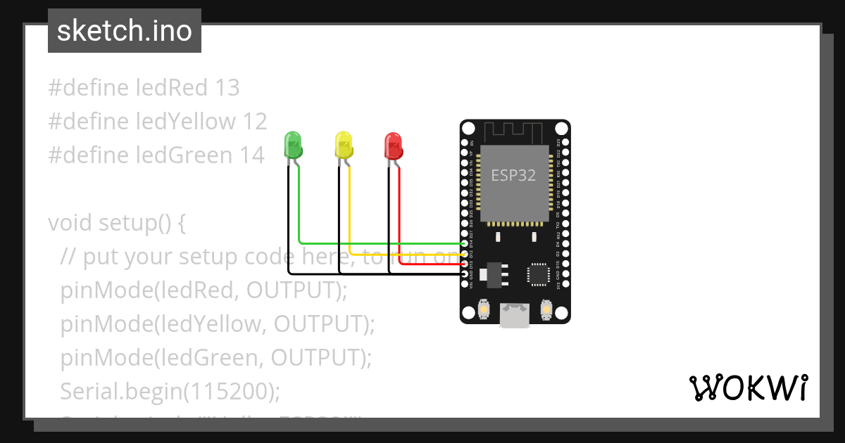 Praktikum 1 - Wokwi ESP32, STM32, Arduino Simulator