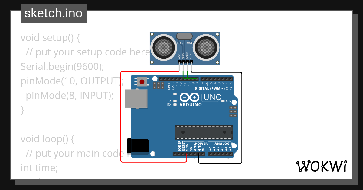 ultra sonic Copy - Wokwi ESP32, STM32, Arduino Simulator