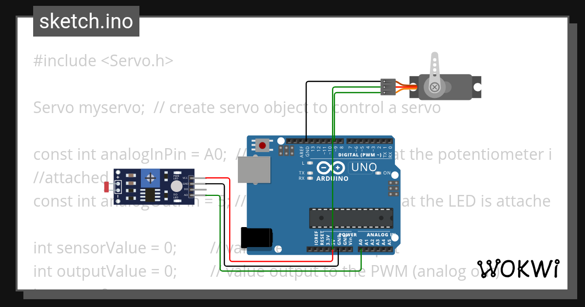 Servo Motor 15 Wokwi Esp32 Stm32 Arduino Simulator 