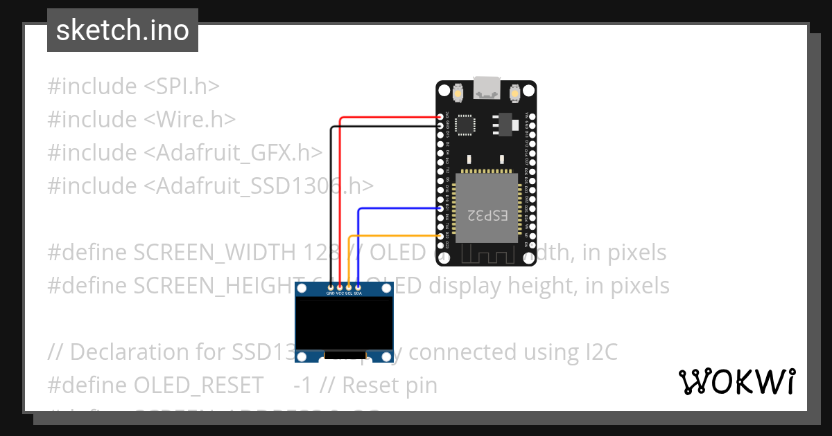 oled - Wokwi ESP32, STM32, Arduino Simulator
