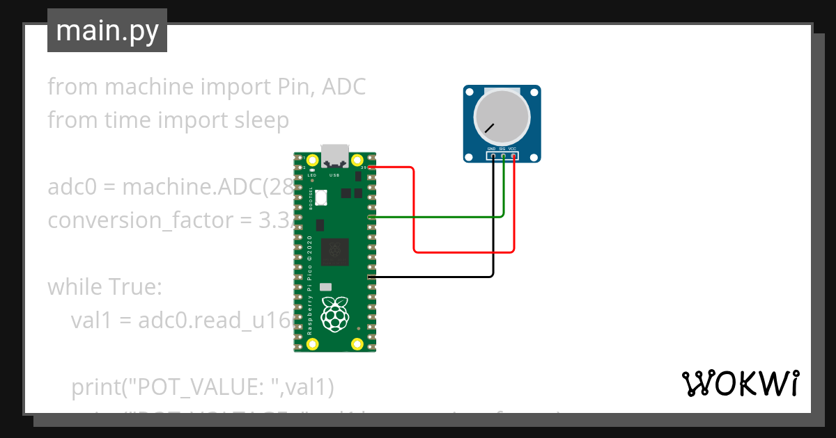 Adc Converter Program Wokwi Esp32 Stm32 Arduino Simulator 6670