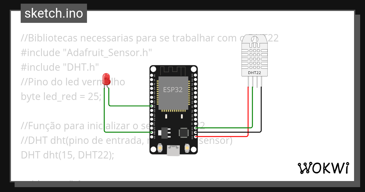 Sensor Dht22 Wokwi Esp32 Stm32 Arduino Simulator 2111