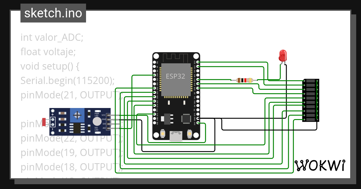 Proyecto #4 - Wokwi ESP32, STM32, Arduino Simulator