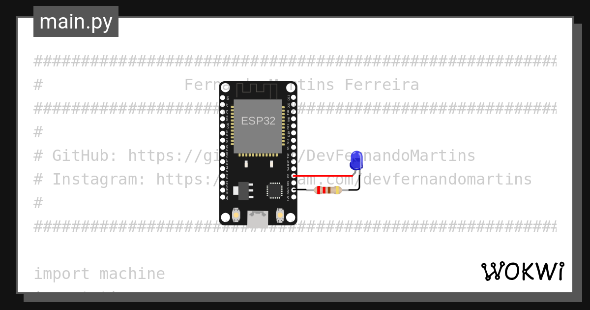 Blink Wokwi Esp32 Stm32 Arduino Simulator 8585