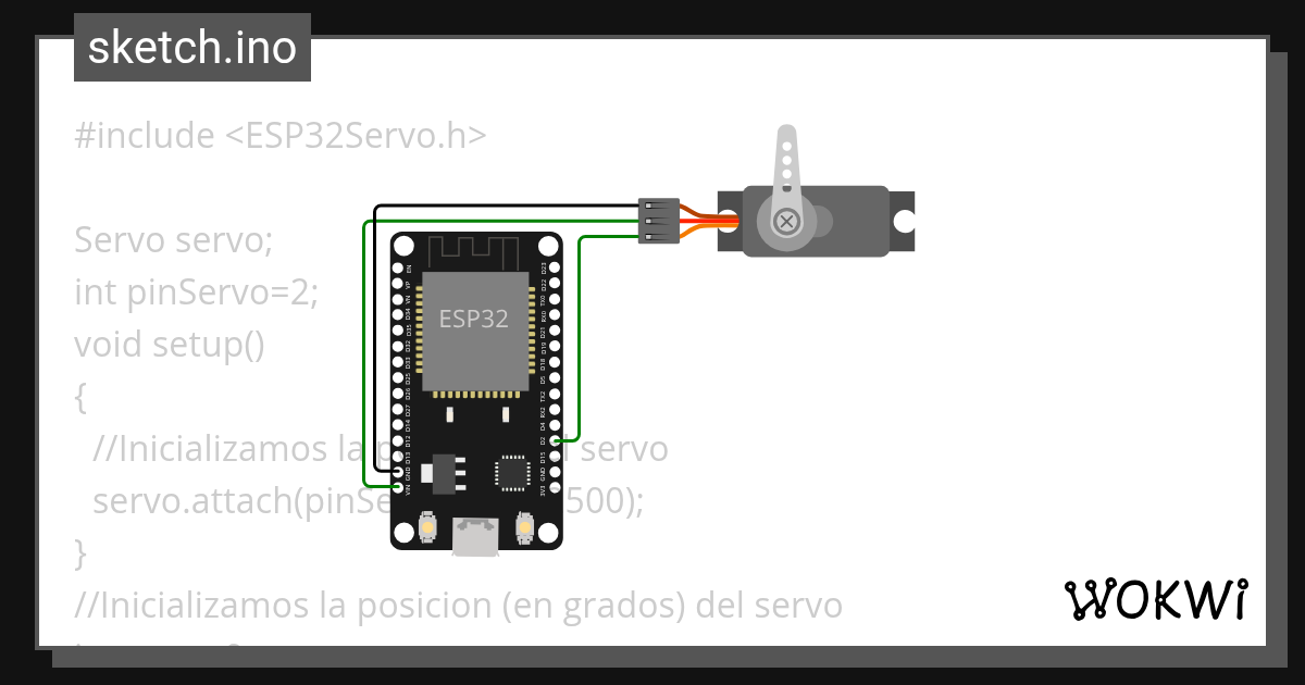 Servo - Wokwi ESP32, STM32, Arduino Simulator