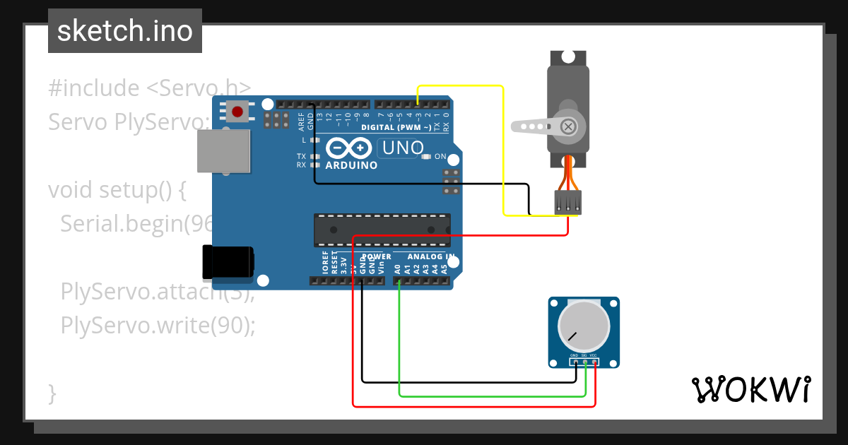 servo arduino - Wokwi ESP32, STM32, Arduino Simulator
