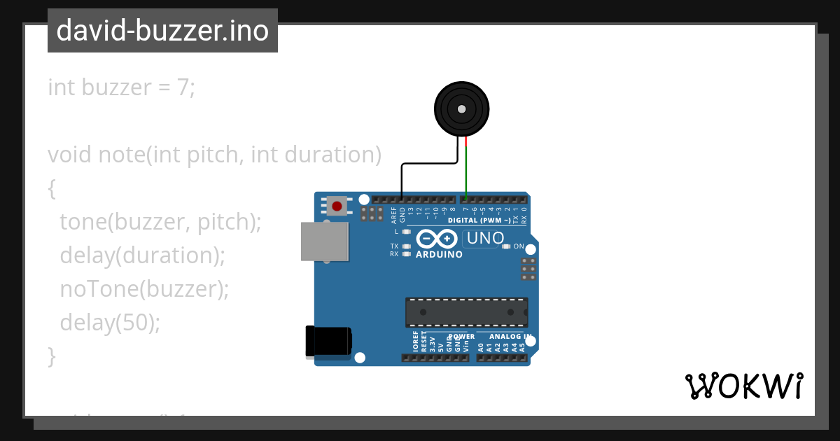 david-buzzer.ino Copy - Wokwi ESP32, STM32, Arduino Simulator