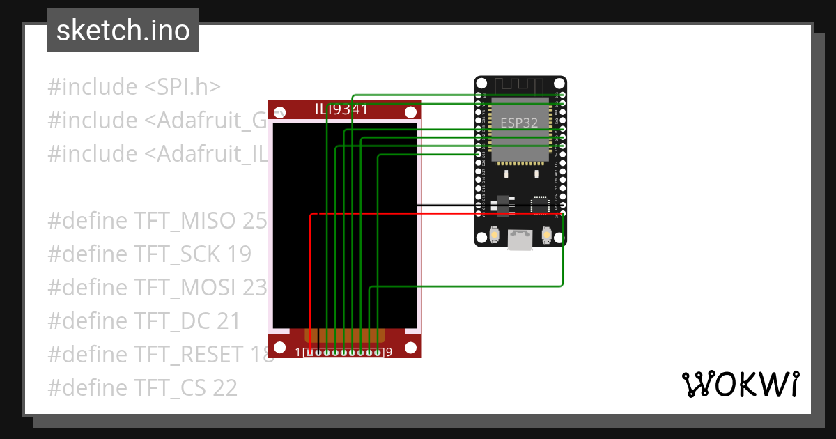 Ili9341 Esp32 Wokwi Esp32 Stm32 Arduino Simulator