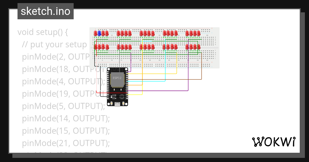 Running - Wokwi ESP32, STM32, Arduino Simulator