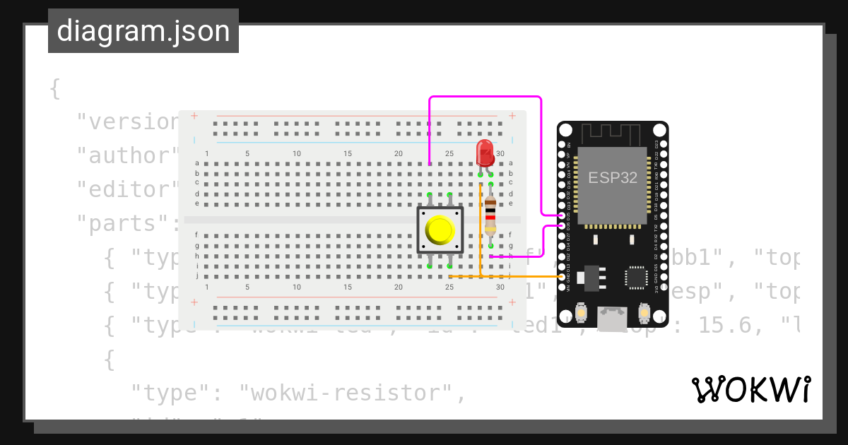 Pushbuttonesp32 Wokwi Esp32 Stm32 Arduino Simulator
