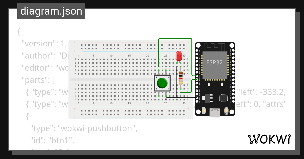 button - Wokwi ESP32, STM32, Arduino Simulator