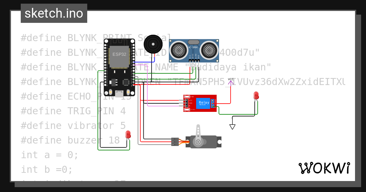 Christian Saputro Pakan Ikan Wokwi Esp32 Stm32 Arduino Simulator