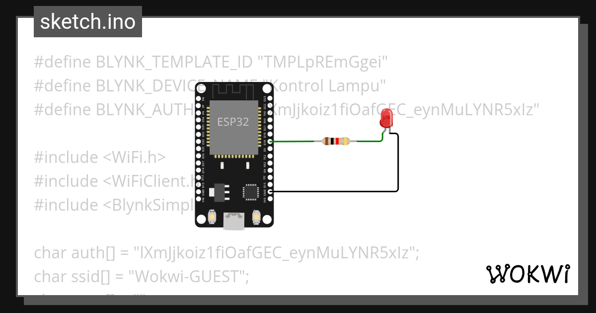 led tes - Wokwi ESP32, STM32, Arduino Simulator