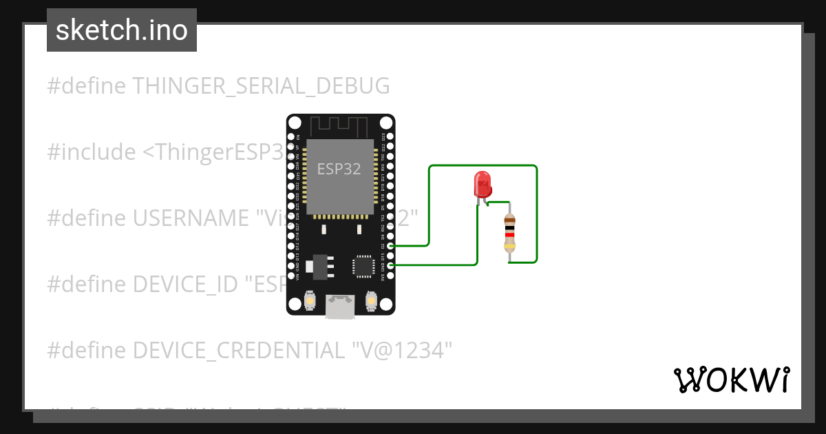 demo - Wokwi ESP32, STM32, Arduino Simulator
