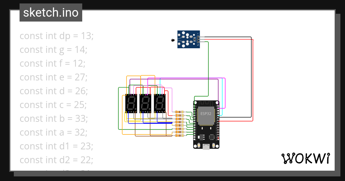 7seg 3digit Copy - Wokwi ESP32, STM32, Arduino Simulator