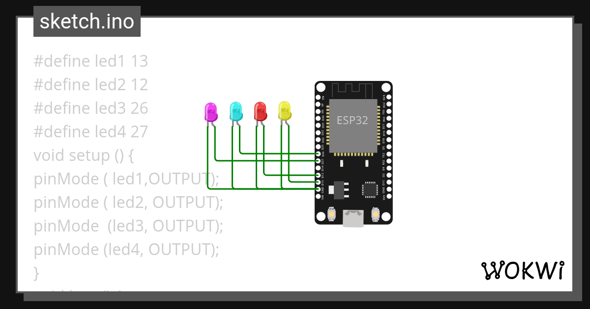 ULANGAN HARIAN 1 - Wokwi ESP32, STM32, Arduino Simulator