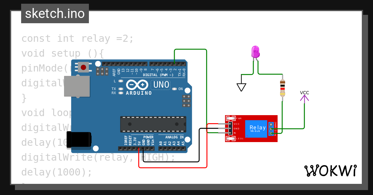 MODULE RELAY - Wokwi ESP32, STM32, Arduino Simulator MODULE RELAY - Wokwi ESP32, STM32, Arduino Simulator