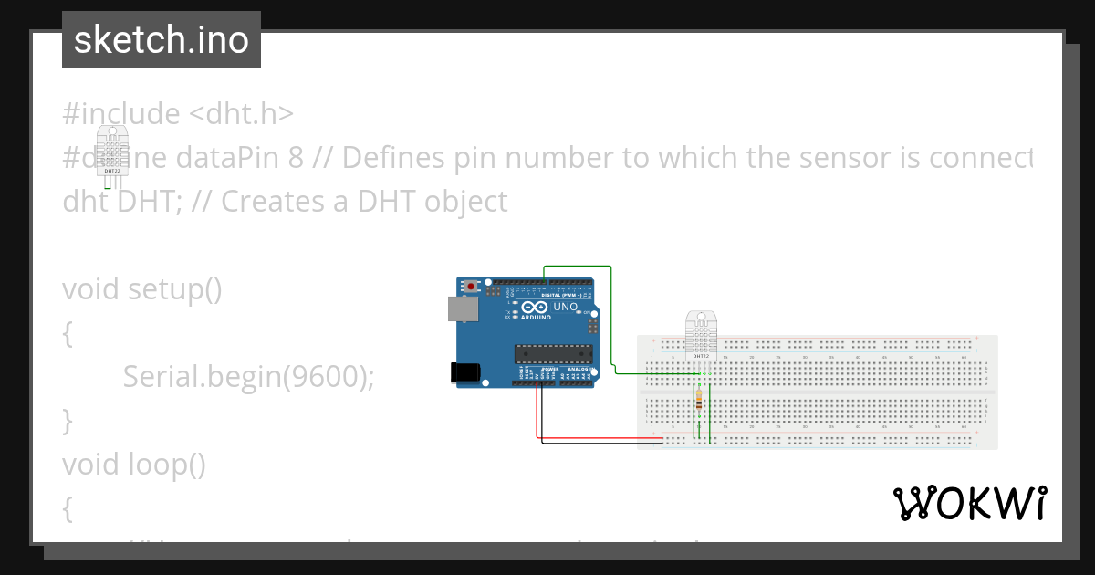 DHT - Wokwi ESP32, STM32, Arduino Simulator
