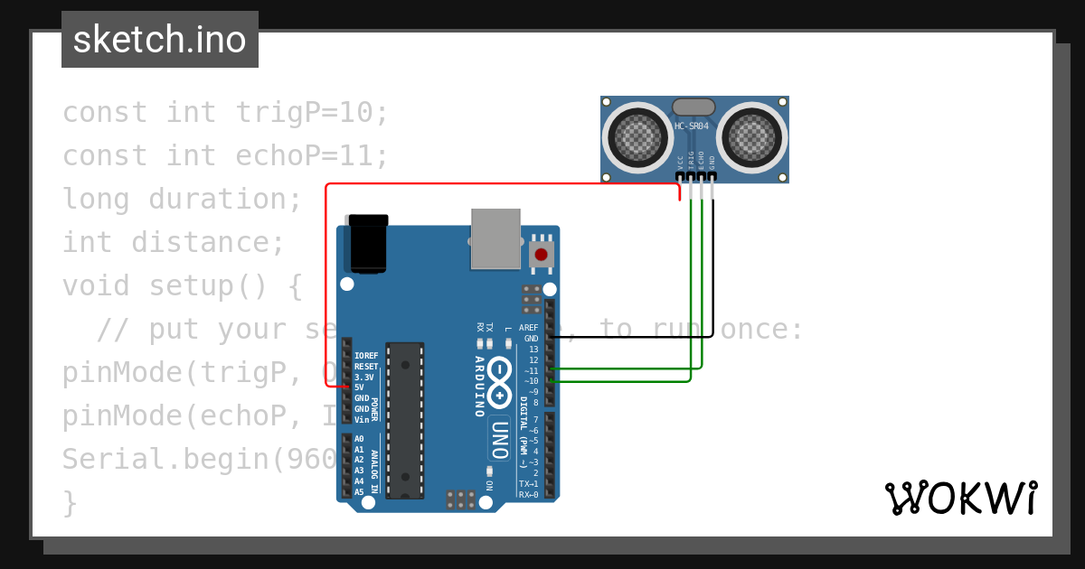 distance of ultrasonic - Wokwi ESP32, STM32, Arduino Simulator distance of ultrasonic - Wokwi ESP32, STM32, Arduino Simulator