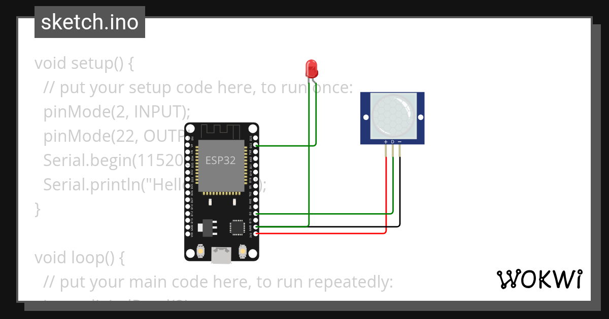 Ir Senser Wokwi Esp32 Stm32 Arduino Simulator 