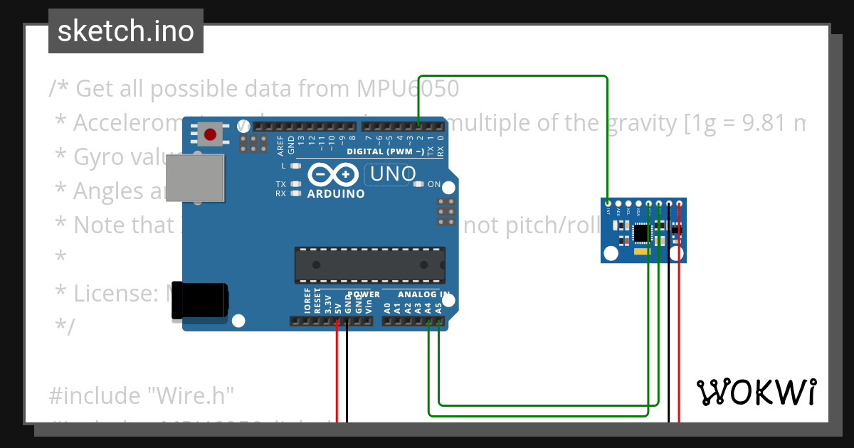 Testaccelerometer Wokwi Esp32 Stm32 Arduino Simulator