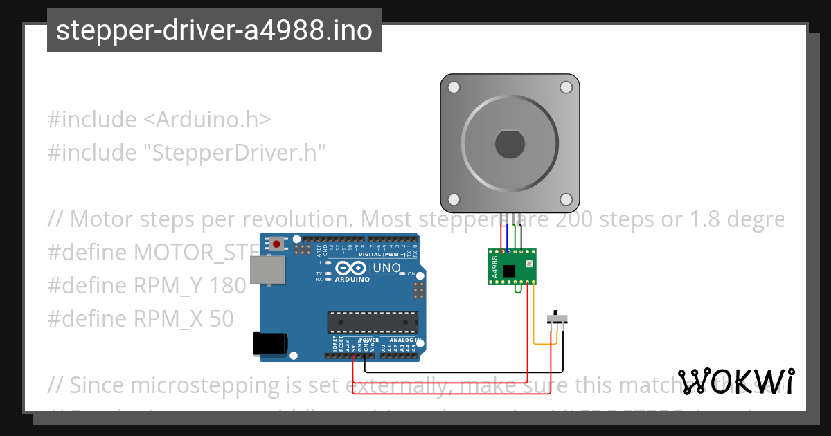 Stepper - Wokwi ESP32, STM32, Arduino Simulator