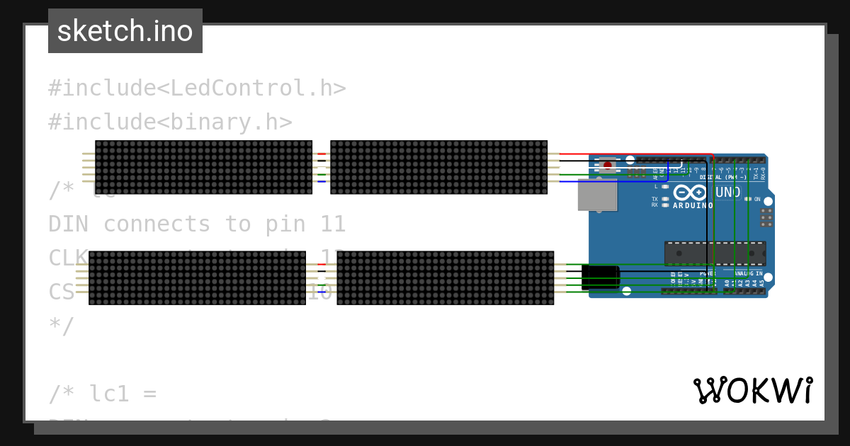 Sk Led Ledcontrol Wokwi Esp32 Stm32 Arduino Simulator