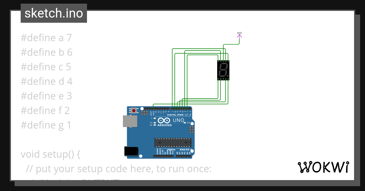 seven segment Copy - Wokwi ESP32, STM32, Arduino Simulator