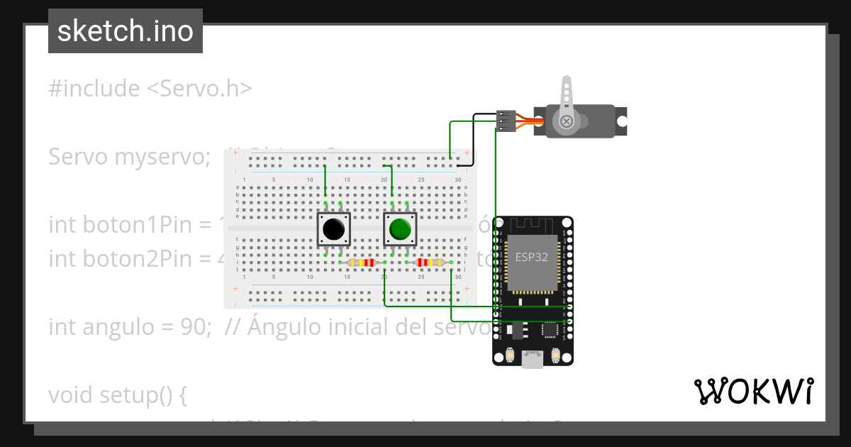 Servo Wokwi Esp32 Stm32 Arduino Simulator
