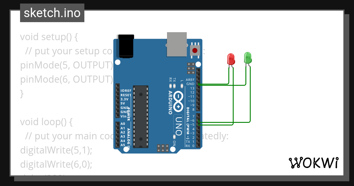 Single Led On Off Wokwi Esp32 Stm32 Arduino Simulator 7634