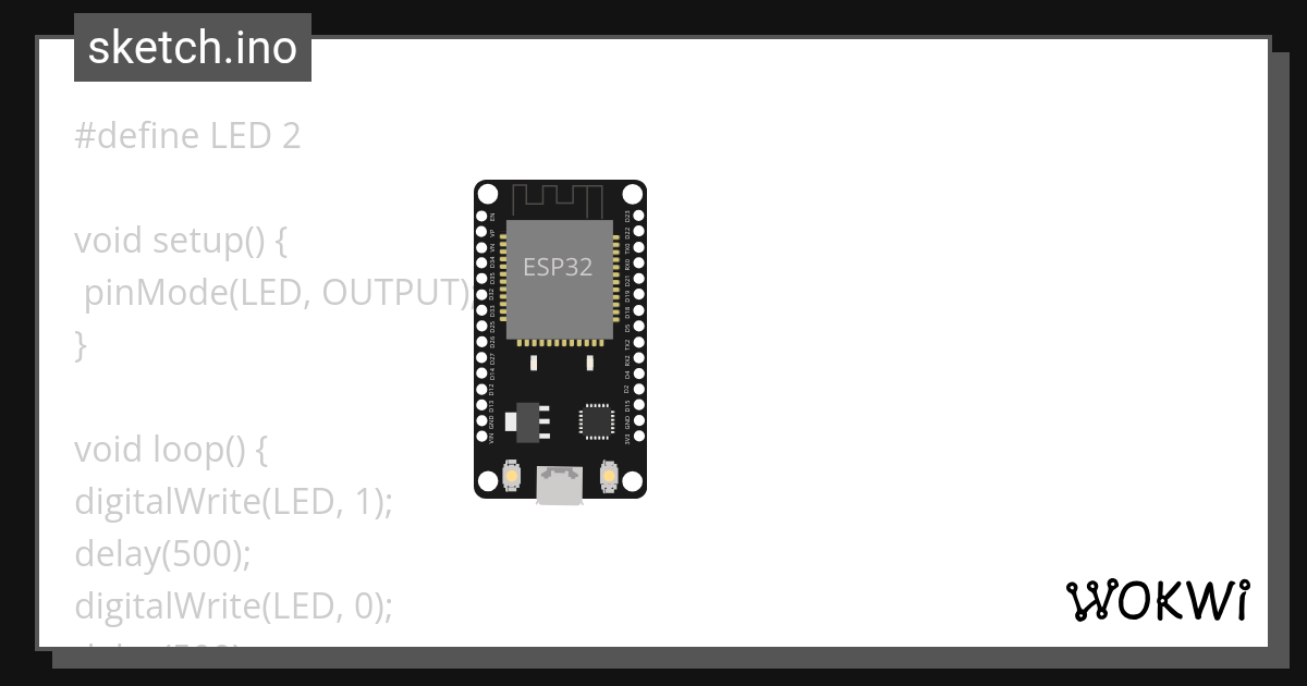 Hola Mundo Wokwi Esp32 Stm32 Arduino Simulator 1357