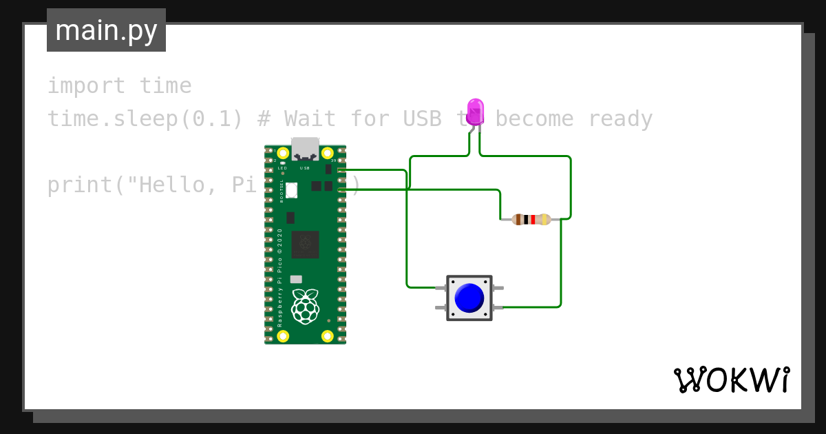 Ledbutton Wokwi Esp32 Stm32 Arduino Simulator