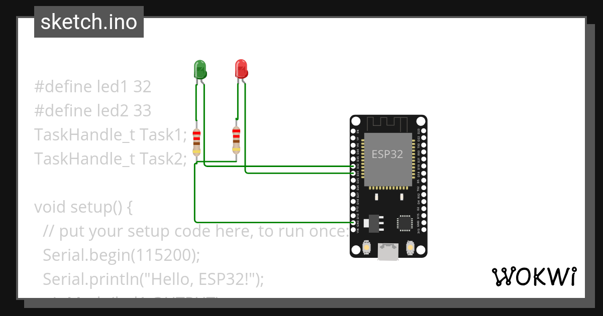 task example - Wokwi ESP32, STM32, Arduino Simulator