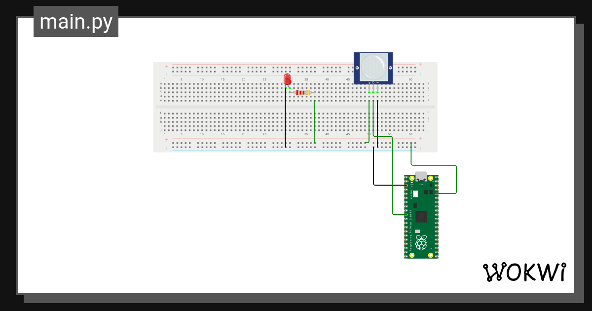 Pir Sensor Copy Wokwi Esp32 Stm32 Arduino Simulator 