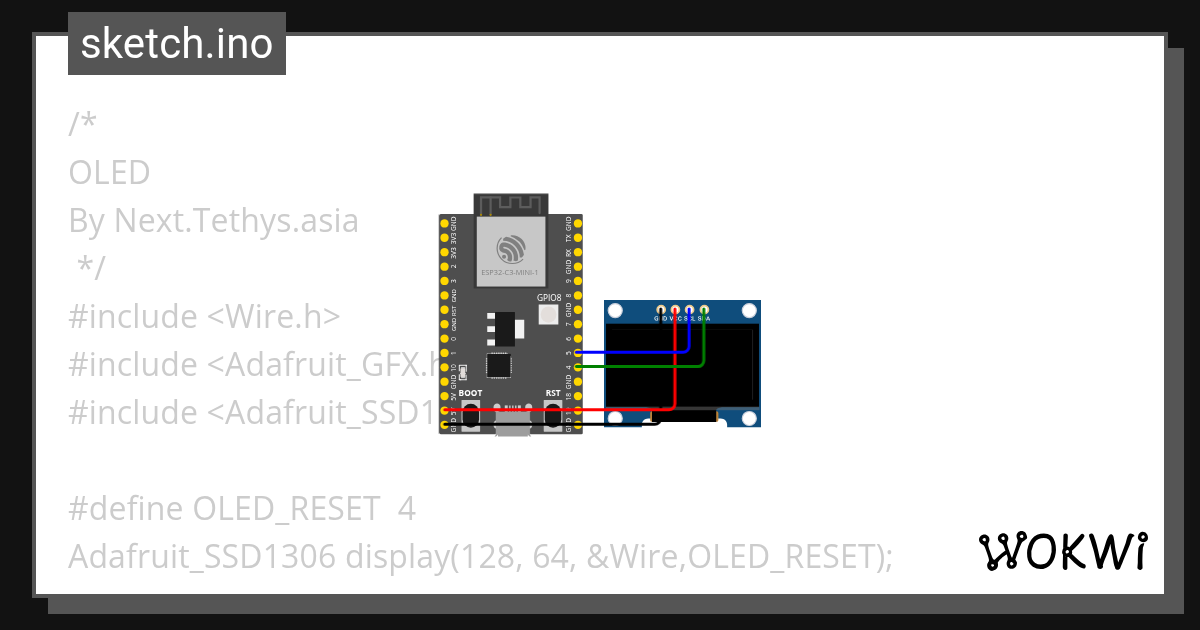Oled Wokwi Esp32 Stm32 Arduino Simulator 